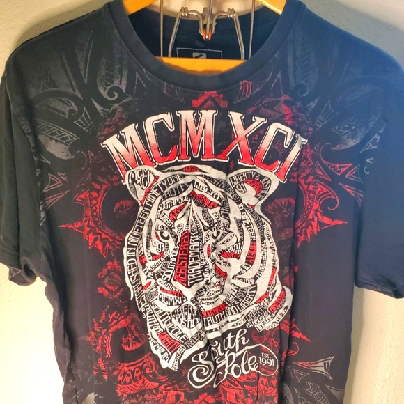 South Pole | Shirts | Vintage 991 South Pole Black Mcmxci Lion Mens ...